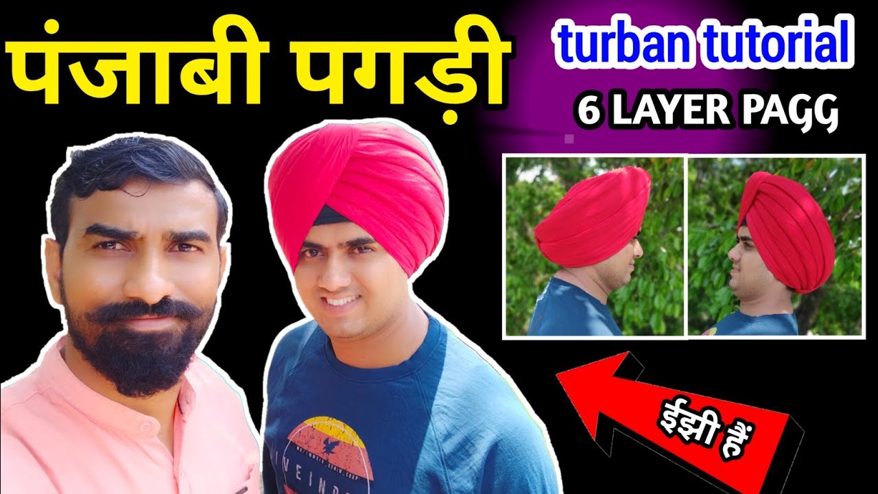 Panjabi Pagdi, Turban Tutorial, Pagg Tying, Parna, Dastar, Pagdi ...