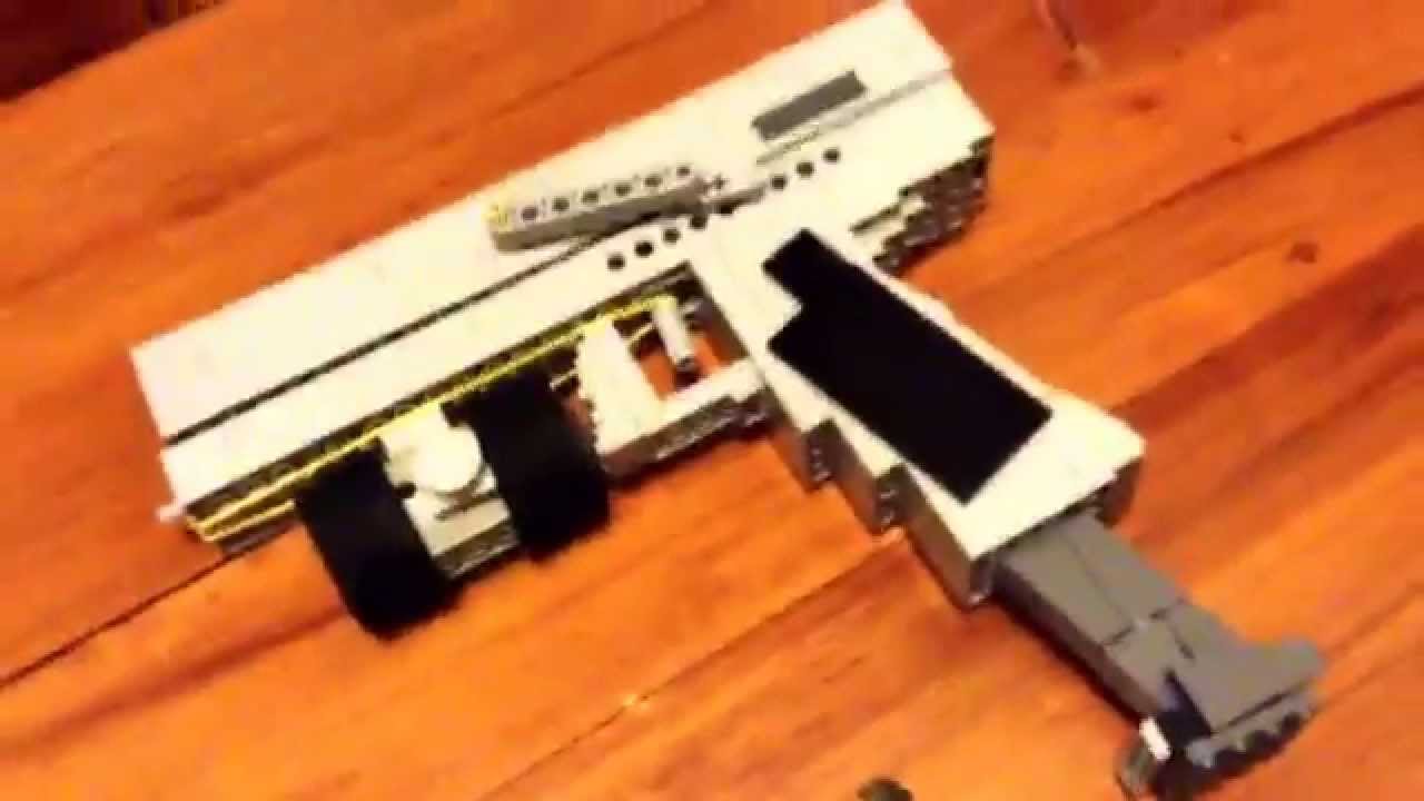 My lego glock 36 full auto blow back - YouTube