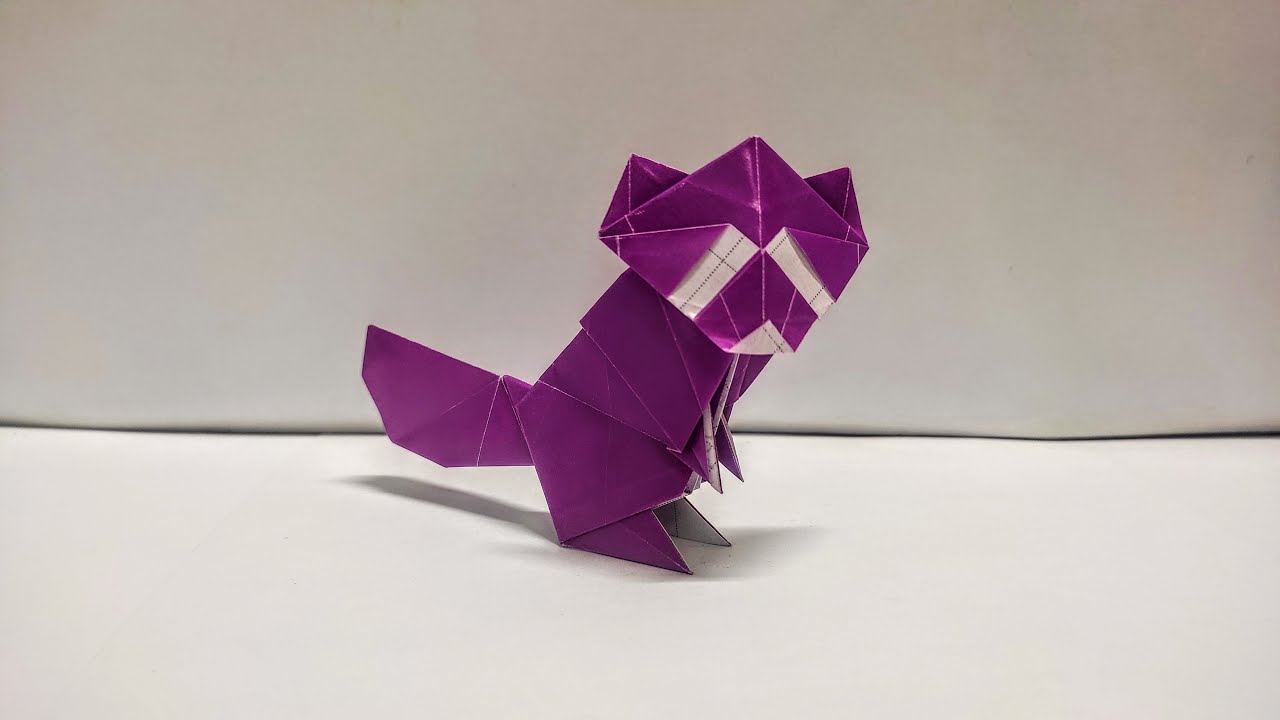 Origami Raccoon Step By Step | How To Make An Origami Raccoon | Origami ...