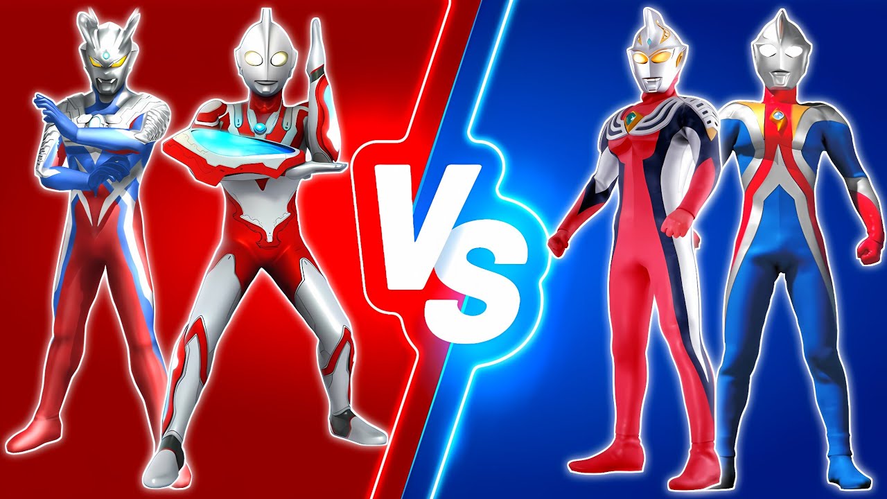ULTRAMAN ZERO VS ULTRAMAN RIBUT VS ULTRAMAN COSMOS ECLIPSE VS ULTRAMAN ...