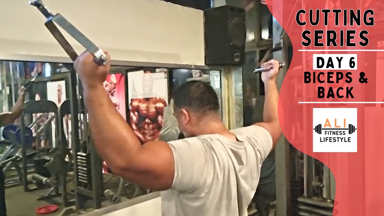 Cutting Series | Day 6 | Biceps & Back | Week #1 Workout Completed ...