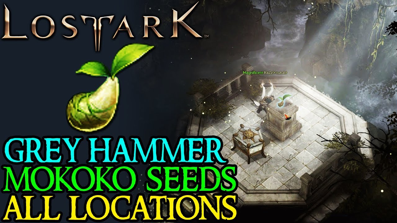 LOST ARK GREY HAMMER MINE ALL MOKOKO SEED LOCATIONS - YouTube
