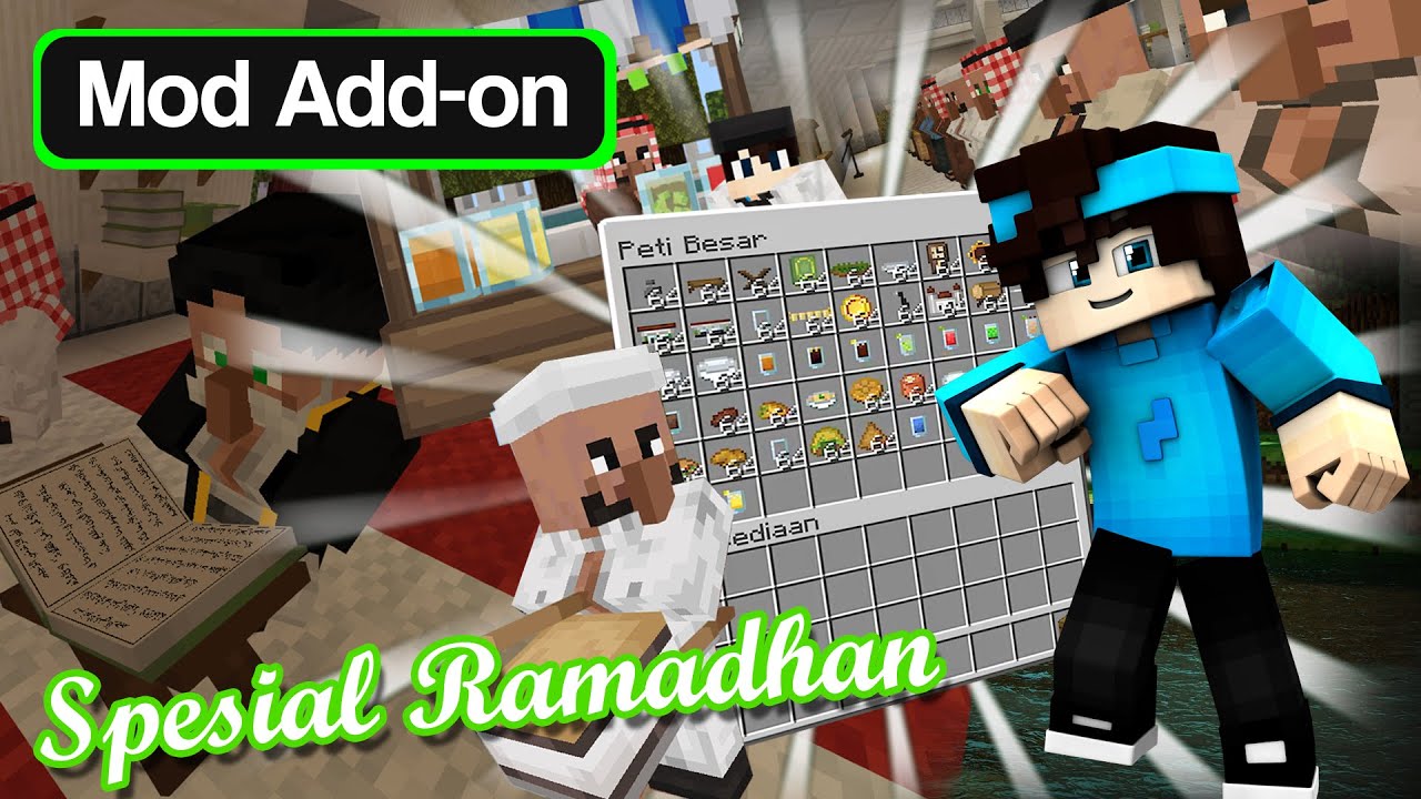 Mod!!! Add-on Minecraft Spesial Ramadhan | MCPE - YouTube