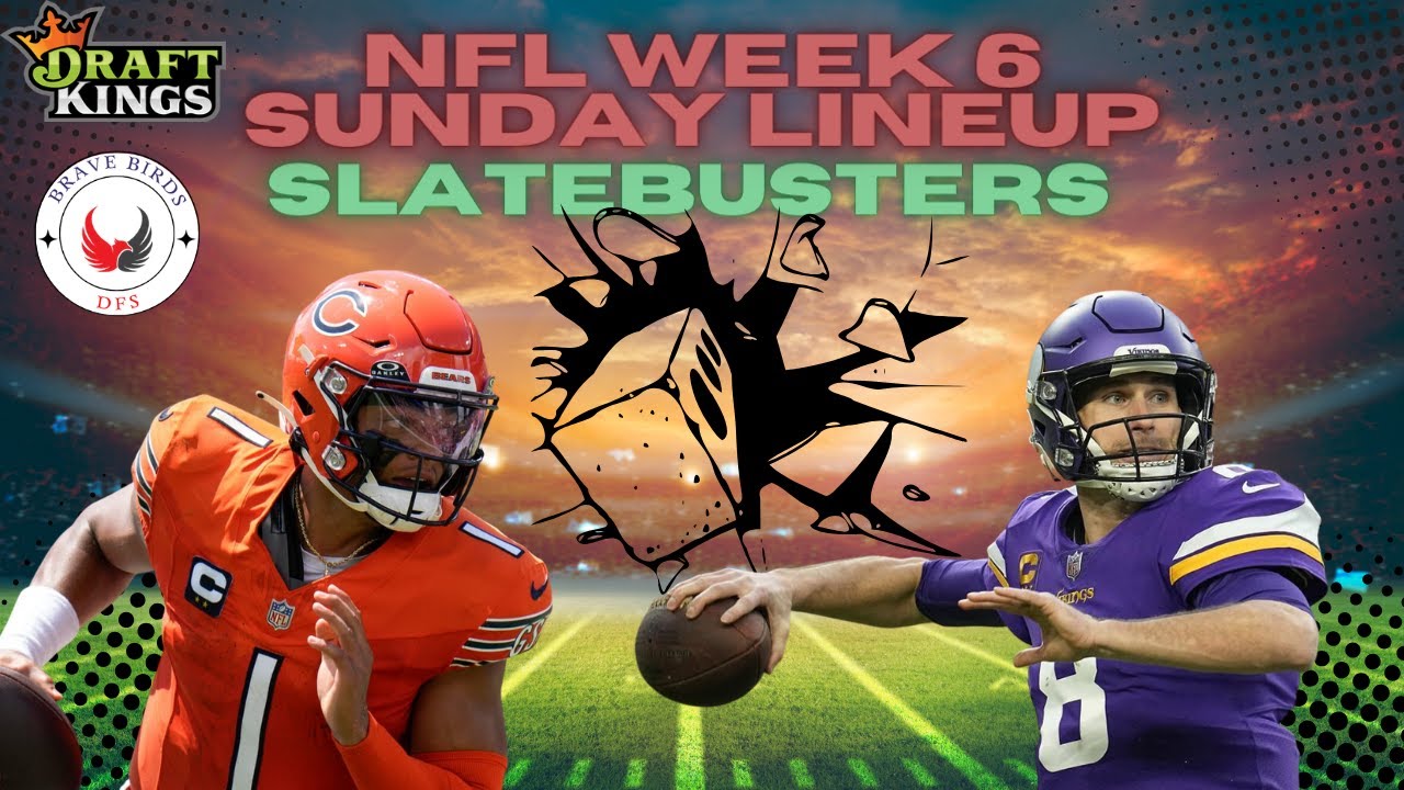 NFL Week 6 | Sunday Main Slate | DFS | DraftKings | GPP | Picks ...
