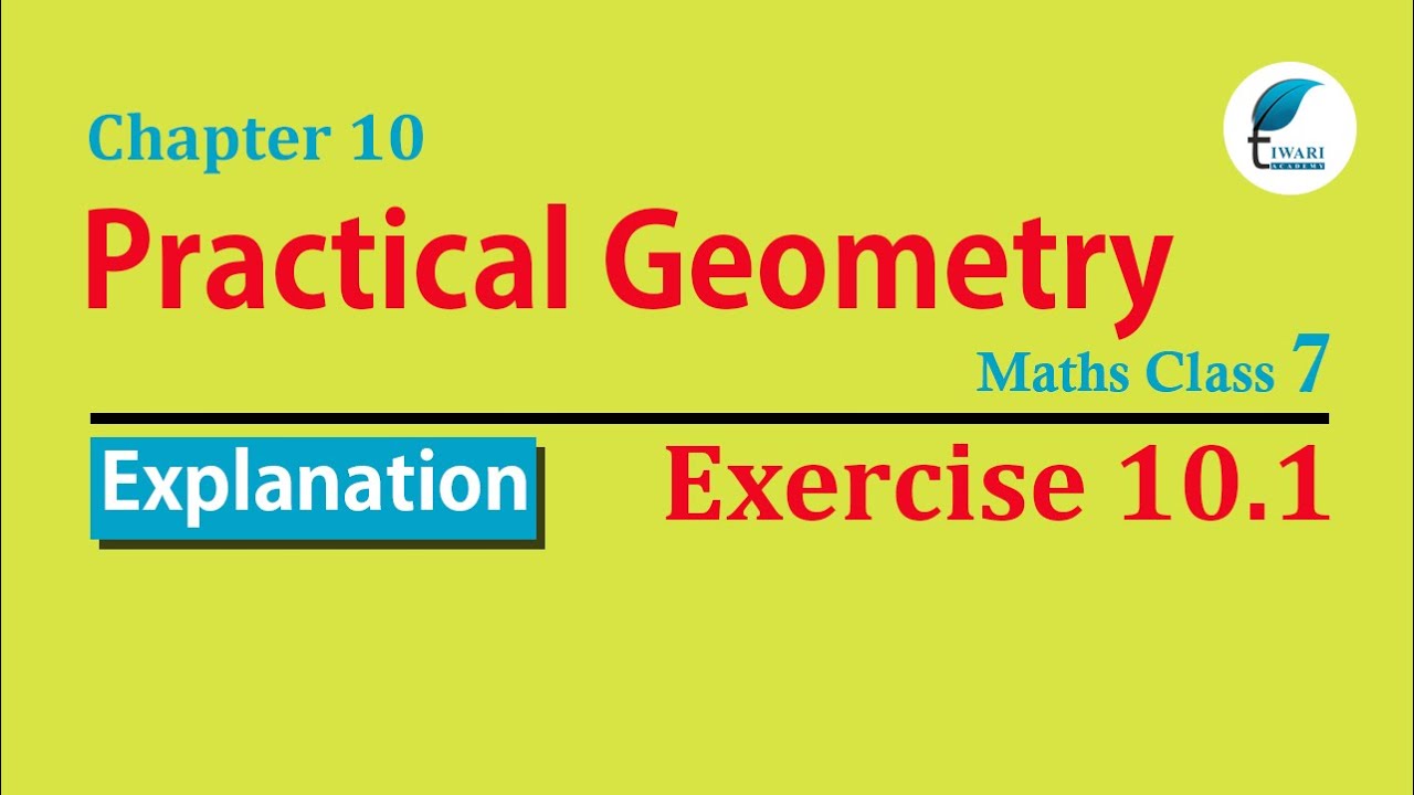 NCERT Solutions Class 7 Maths Chapter 10 Exercise 10.1 - YouTube