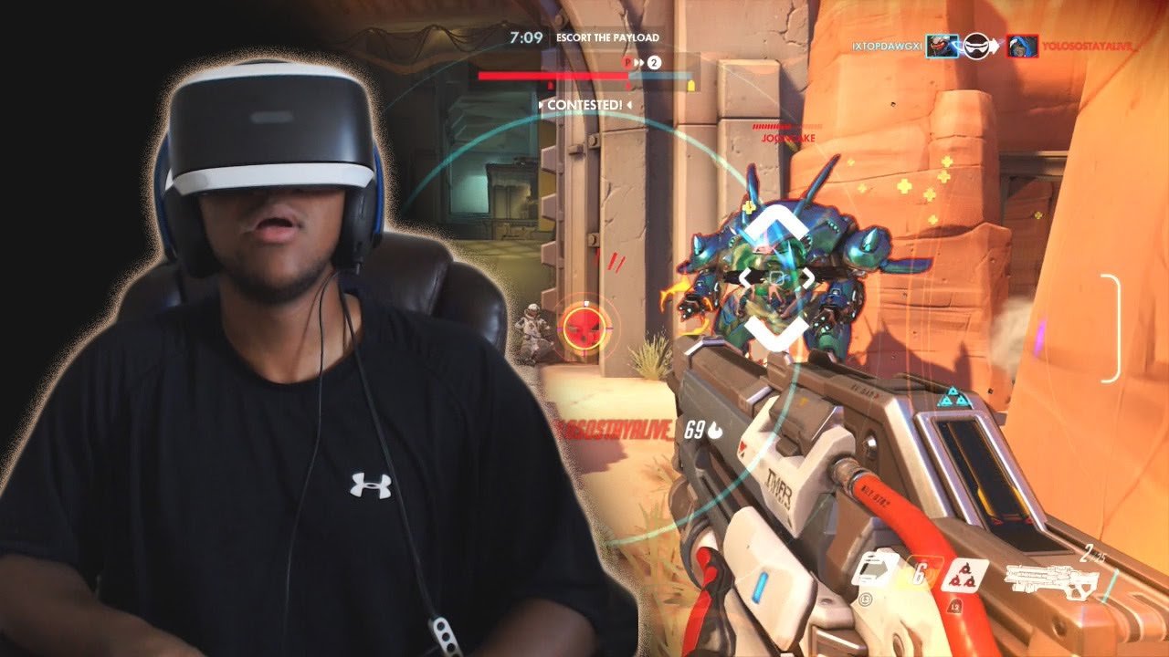 DOES IT VR | OVERWATCH Played with PlayStation VR - YouTube