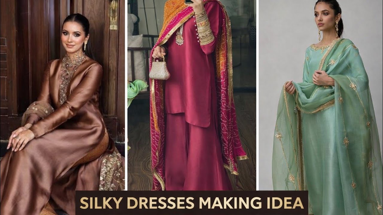 Stylish silk Dresses||raw silk| short silk Dresses designs end ...