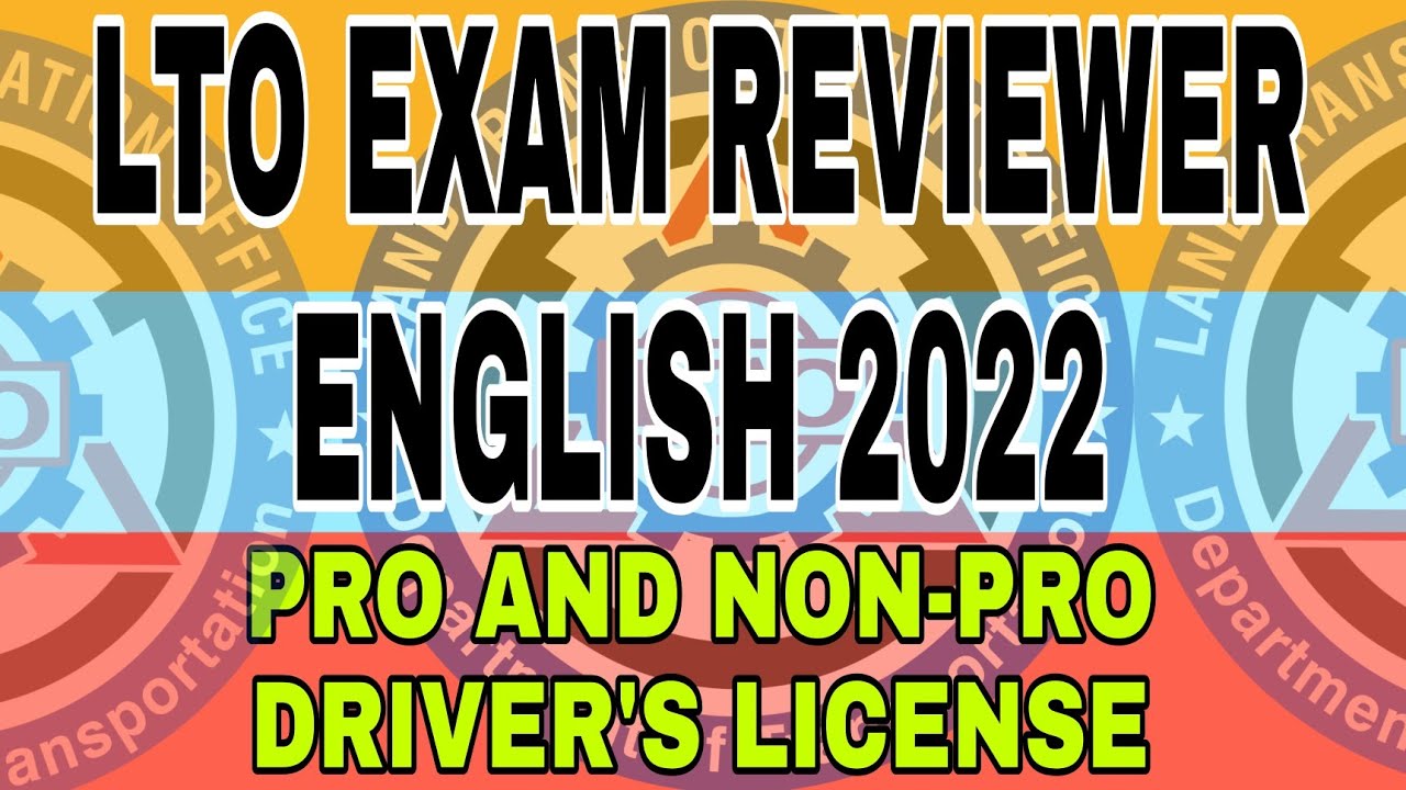 LTO EXAM REVIEWER ENGLISH 2022 - YouTube