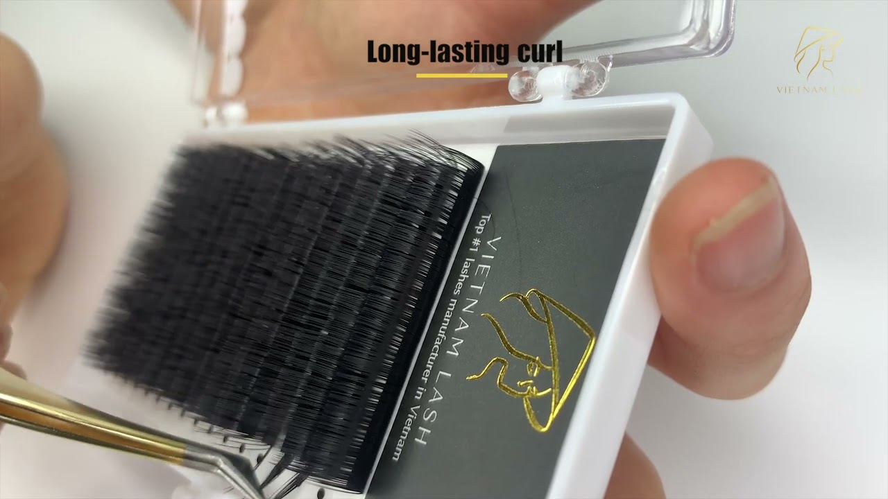 Handmade Volume Lashes | LD curl | Vietnam Lash Factory - YouTube
