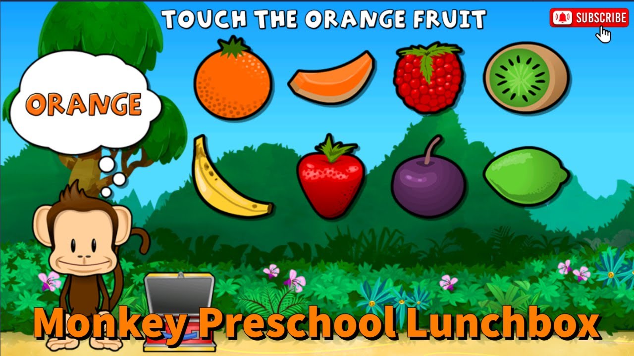 Learn with Monkey Preschool Lunchbox - Counting 123's - Shapes - Colors ...