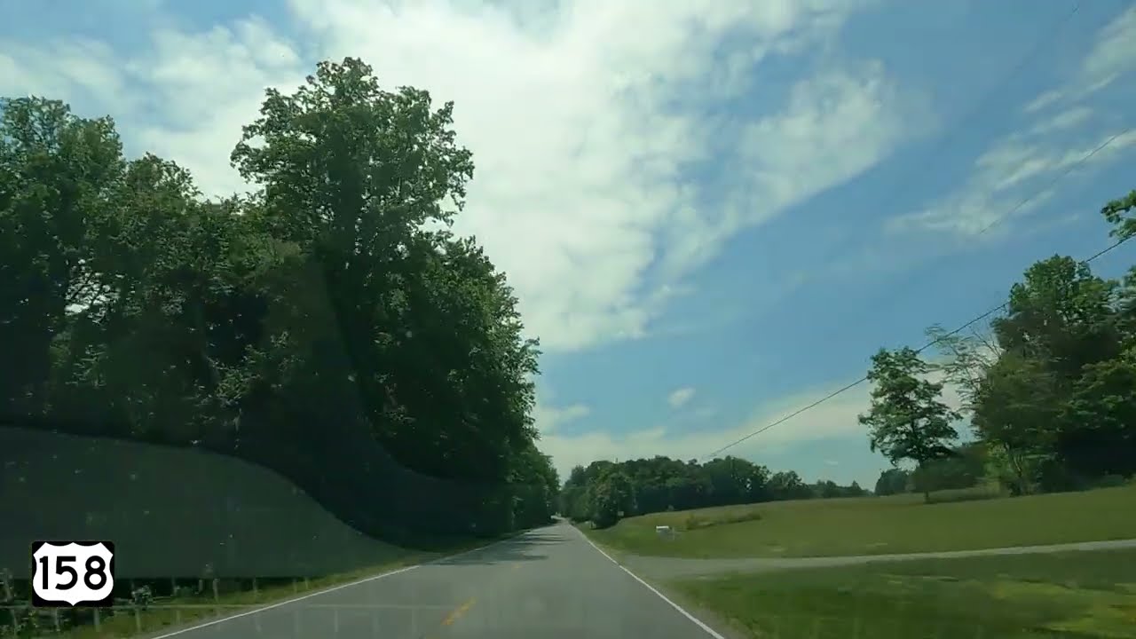 US 158 ★ Scenic Countryside Drive in Rockingham County, North Carolina ...