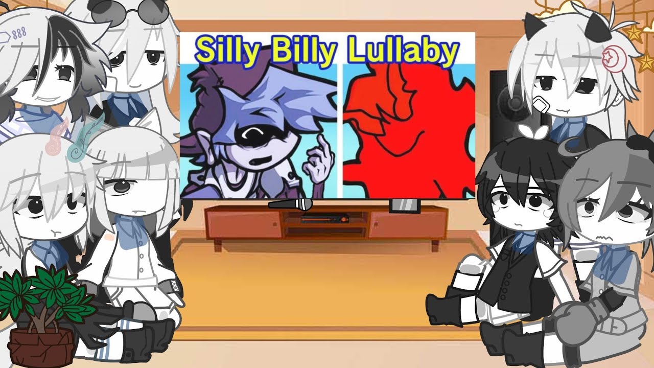 Fundamental Paper Education React To FNF Silly Billy Lullaby II Herself ...