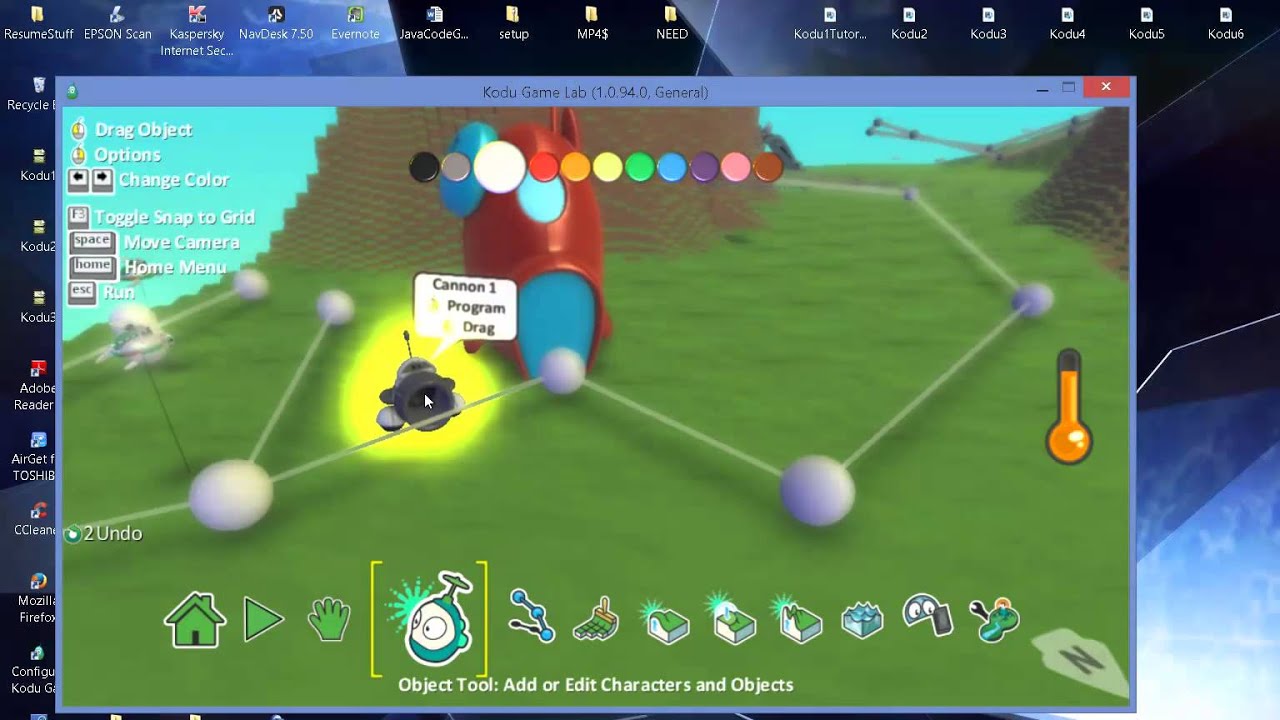 Kodu, Cycle and Cannon at Hut - YouTube