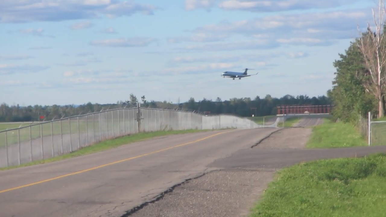 Air Canada CRJ900 Landing CYOW Ottawa Runway 24 - YouTube