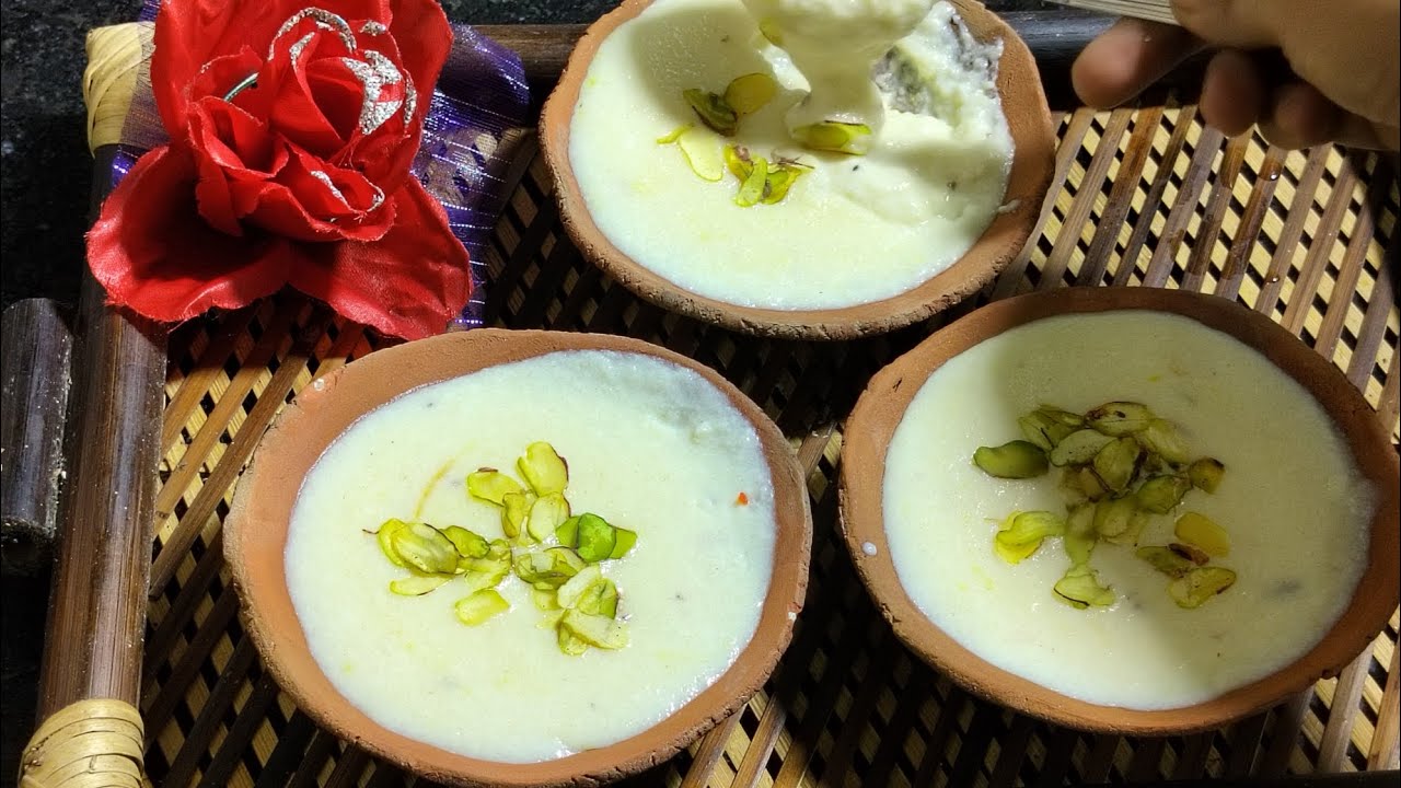 Jb khane ka man ho meetha to 10-12min me doodh Rabdi ki ye recipe ...