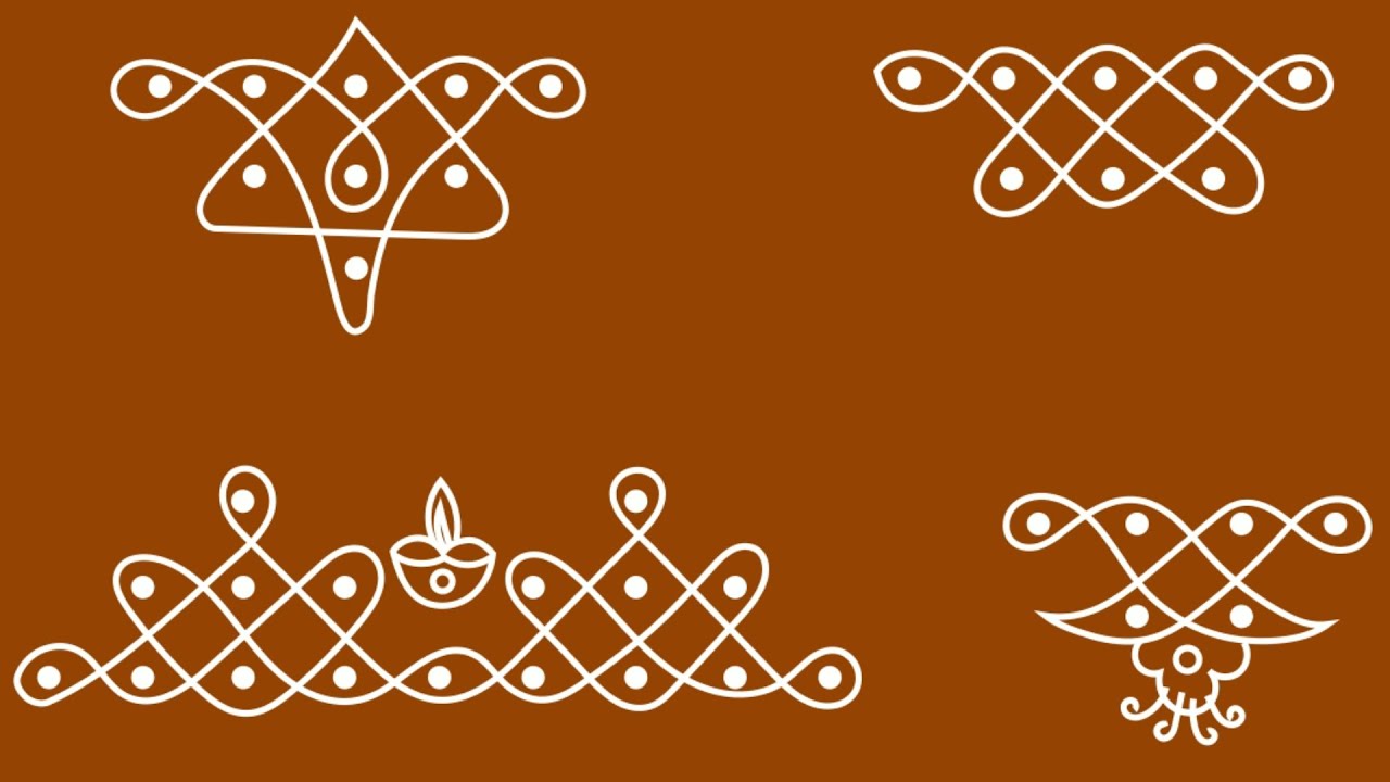 EASY BORDERS RANGOLI DESIGNS | BORDERS KAMBI KOLAM DESIGNS ...