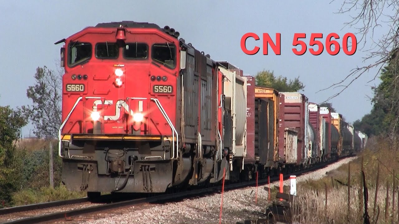 CN 5560 East, an SD60F on 9-29-2013 - YouTube