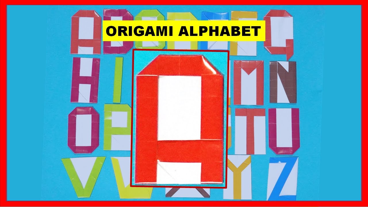 How to Make Origami Letter A | Cara Membuat Origami Huruf A | Paper ...