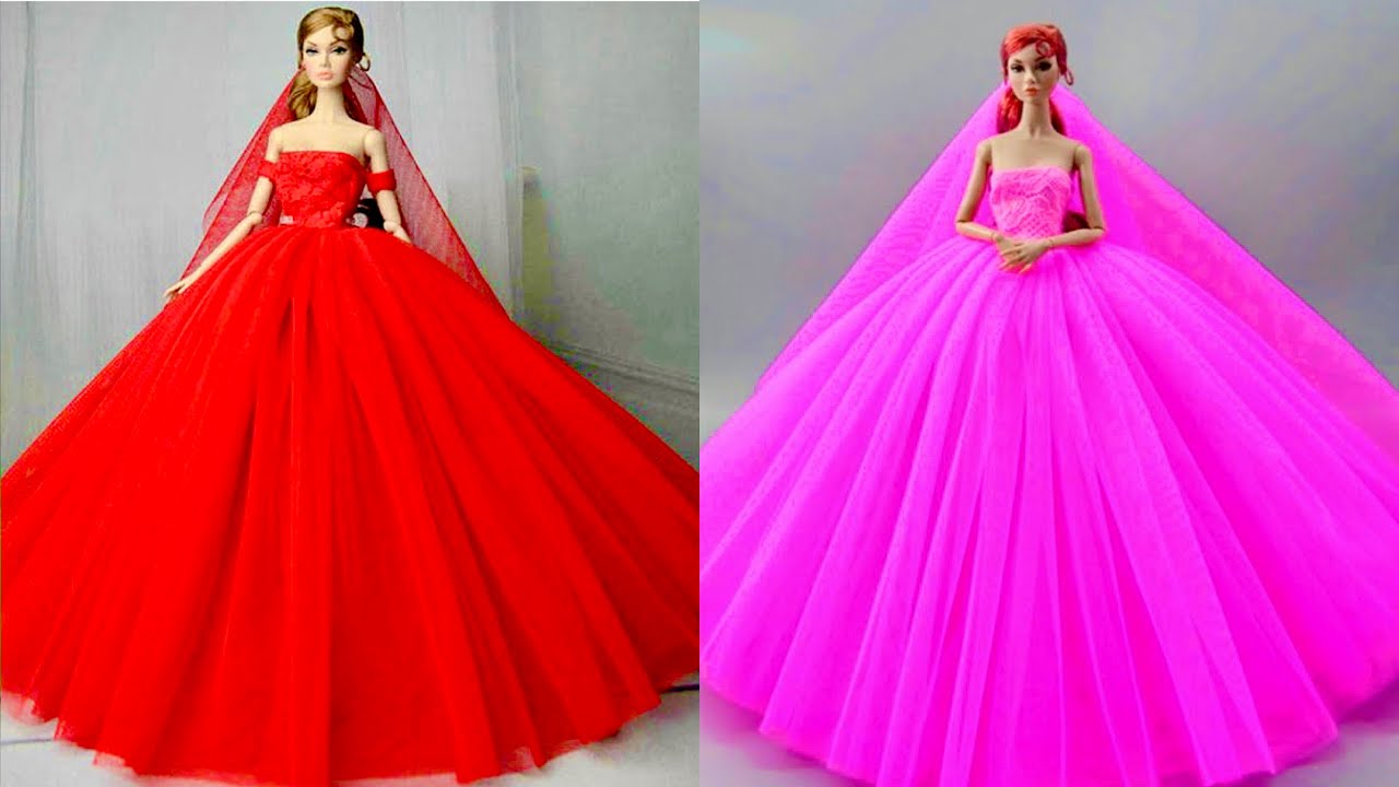 Disney Princess Doll Makeover ~ DIY Miniature Ideas for Barbie Wig ...