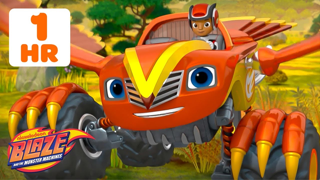 60 MINUTES of Blaze's Best FLYING Missions & Rescues! w/ AJ | Blaze and ...