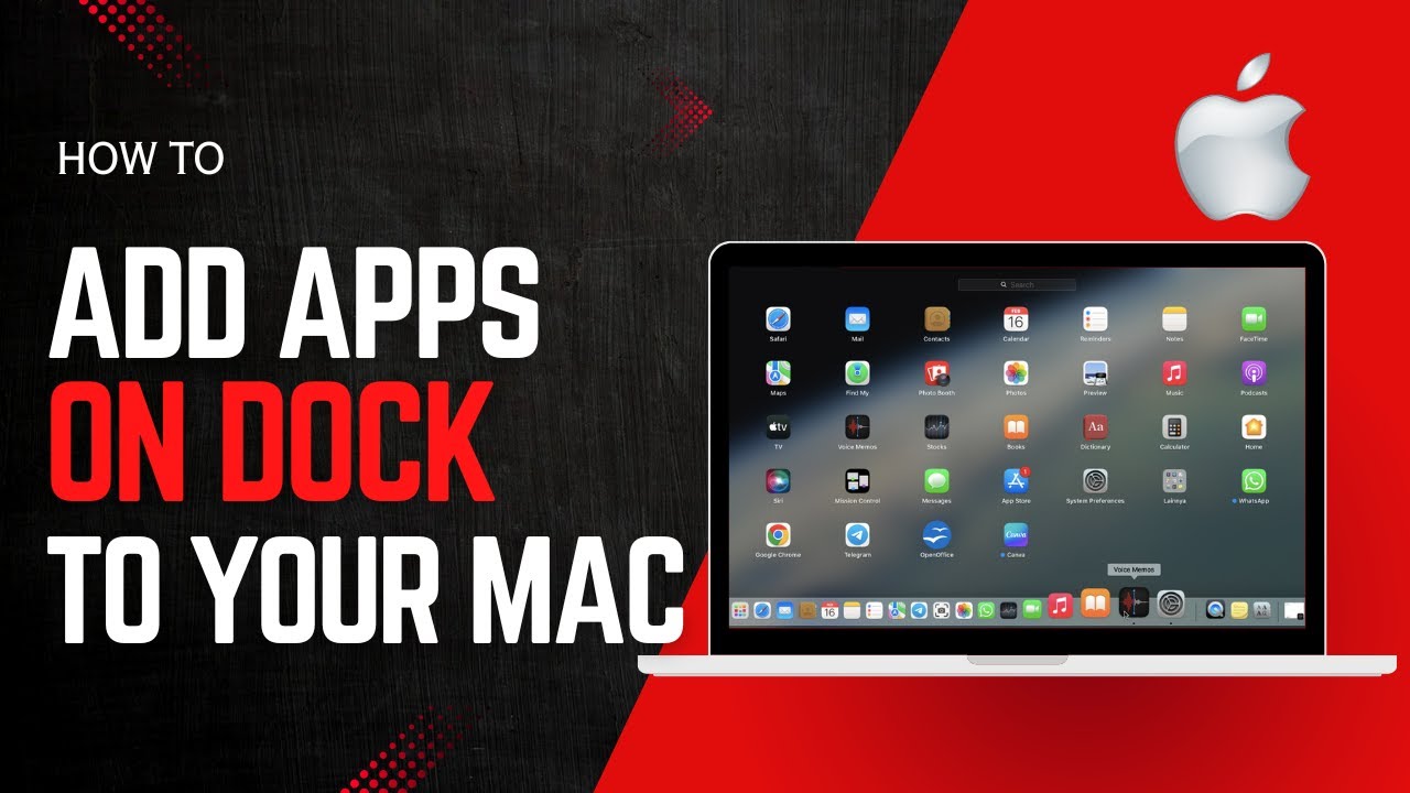 How to Add App on Macbook Dock - YouTube