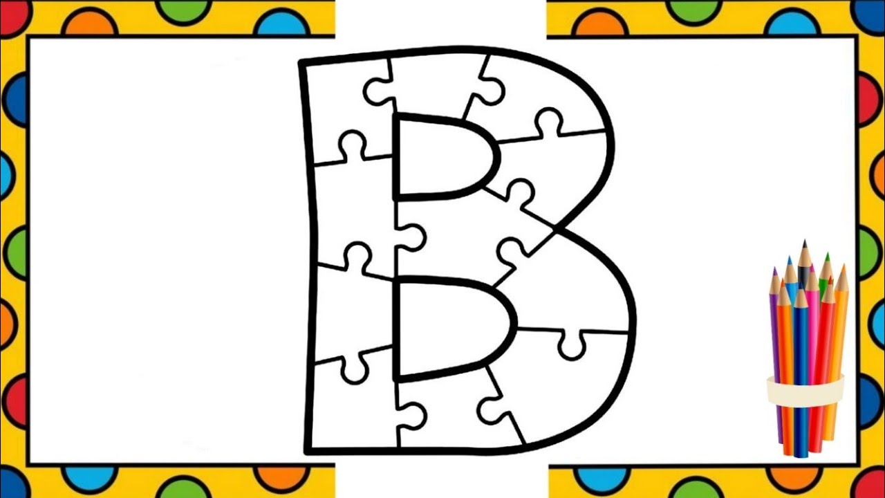 How to Draw "B" for kids / Teach With Alphabet Song for Kids Toddlers ...