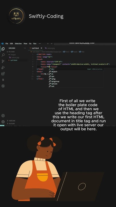 Title attribute in HTML 🧑‍💻📝#coding #ytshort #ytviral #ytshortsvideo - YouTube