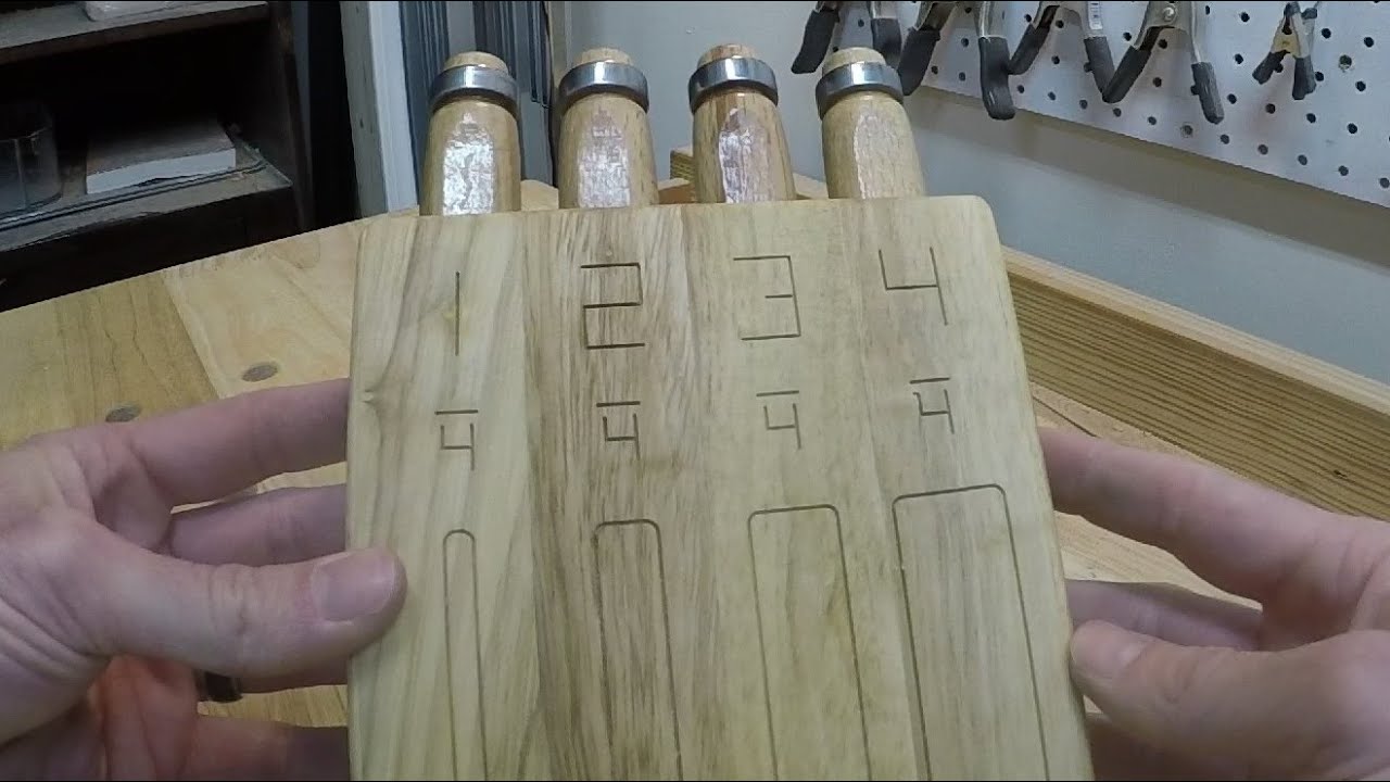 Magnetic Woodworking Chisel Case - YouTube