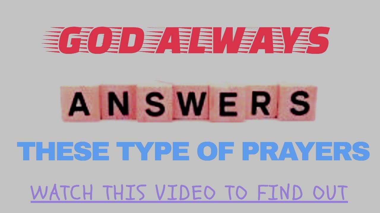 Prayers That God Always Answer - YouTube