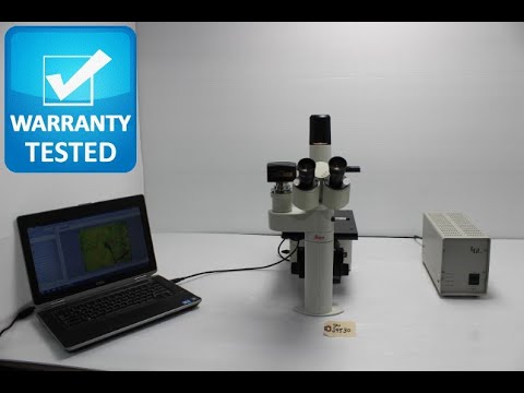 Leica DM IL Inverted Fluorescence Phase Contrast Microscope DMIL 29530 ...