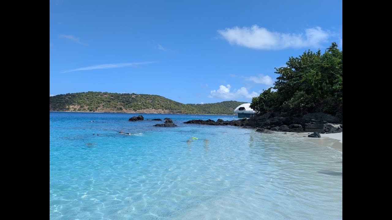 Snorkeling at Coki Point beach in St.Thomas, the US Virgin Islands ...