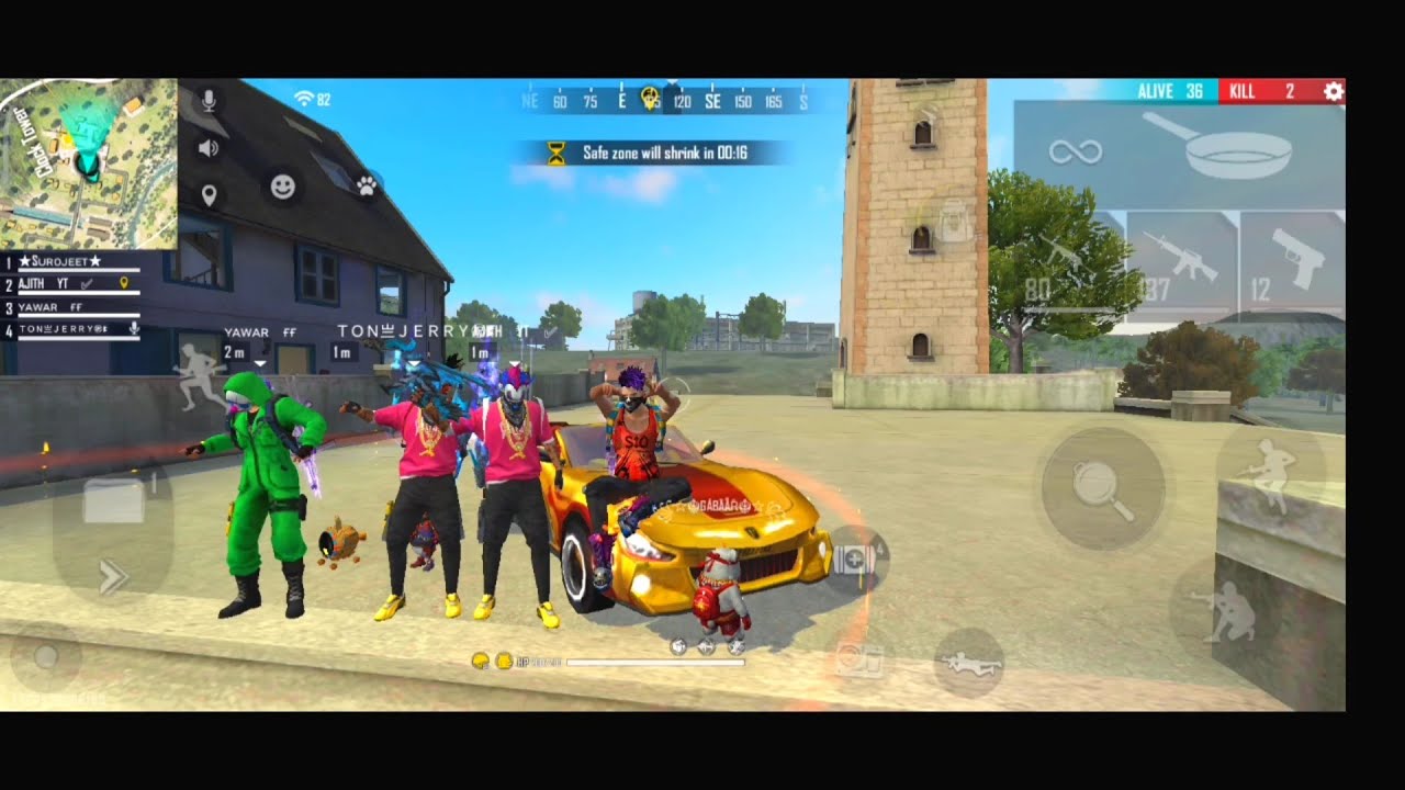 FREE FIRE FUN GAMEPLAY WITH SUBSCRIBERS BY SG GAMING INDIA - YouTube
