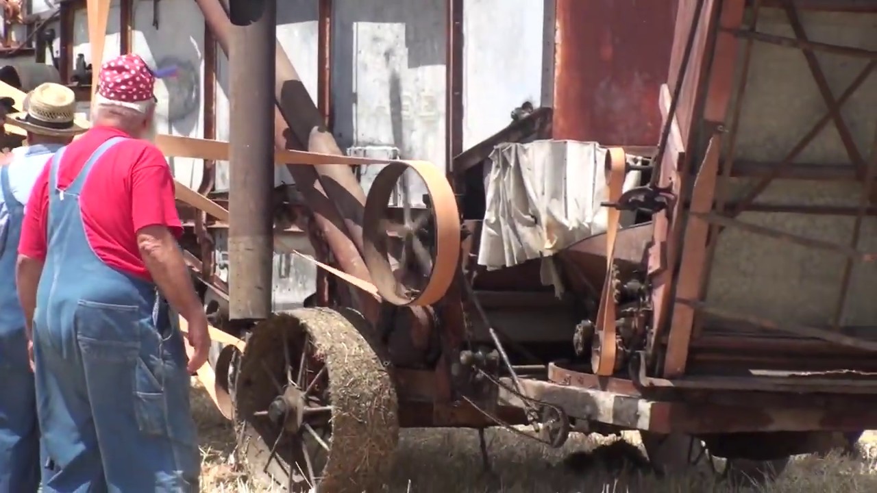 Case Threshing Machine, Will County Threshermens Show - YouTube