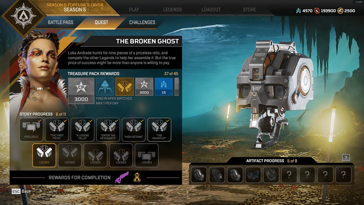 Week 6 of The Broken Ghost: "The Gauntlet" Hunt #5: Find the artifact ...