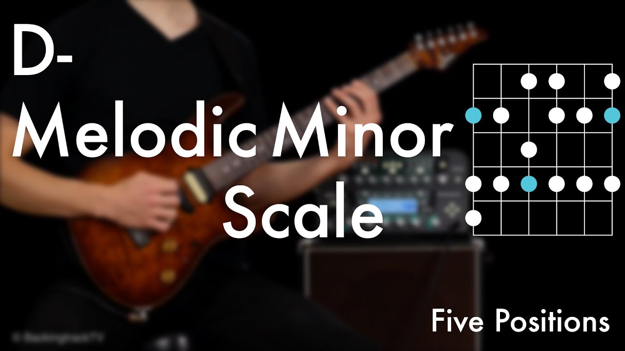 D Melodic Minor Scale - Five Positions - YouTube