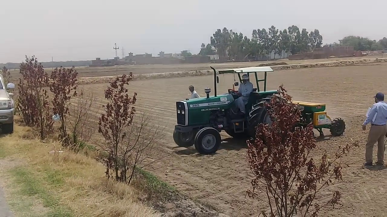 Direct Seeding of Rice - YouTube