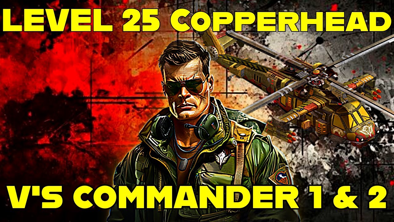 War Commander: level 25 Copperhead V's Commander 1 & 2 Bases. - YouTube