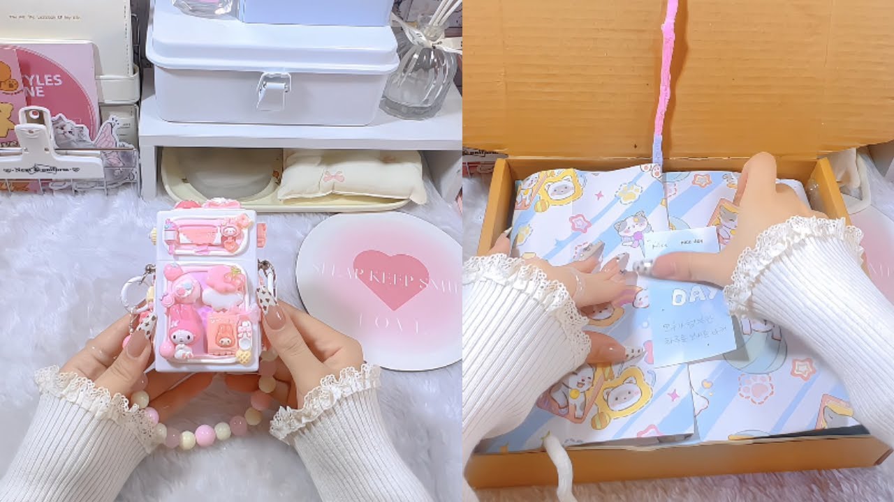 Immersive packaging cream glue box - YouTube