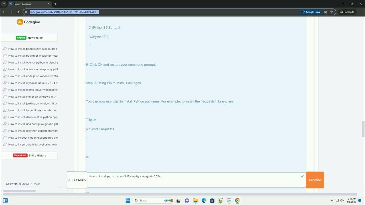 how to install pip in python 3 13 step by step guide 2024 - YouTube