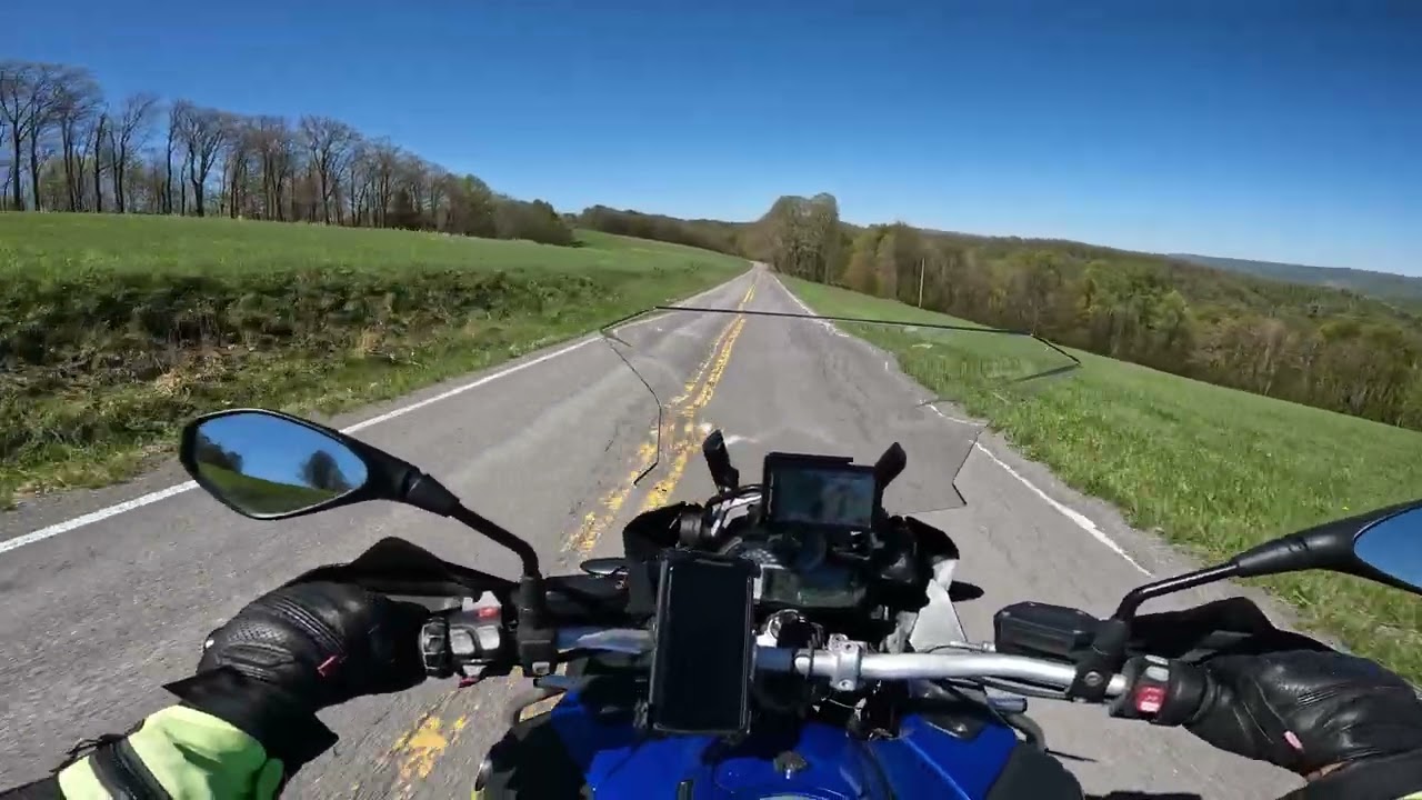 Stemple Ridge Rd Limestone Rd on a BMW R12 GSA - YouTube