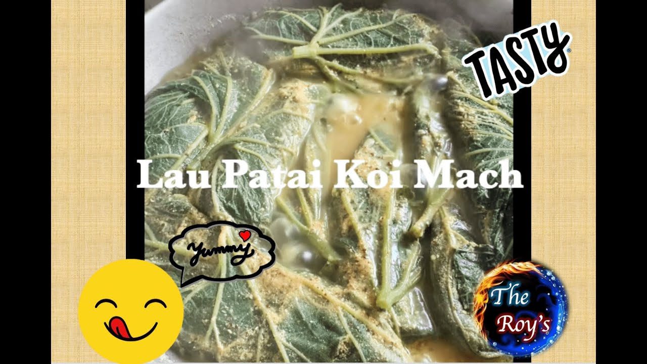Lau Pata diye Koi Mach || Bottle Gourd Leaf With Koi Fish || লাউ পাতা ...