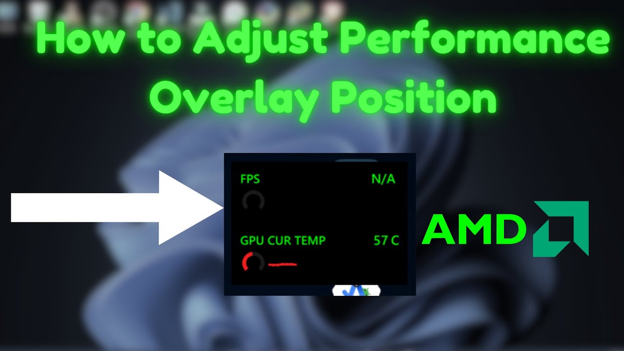 How to Adjust Performance Overlay Position in AMD Adrenalin Software ...