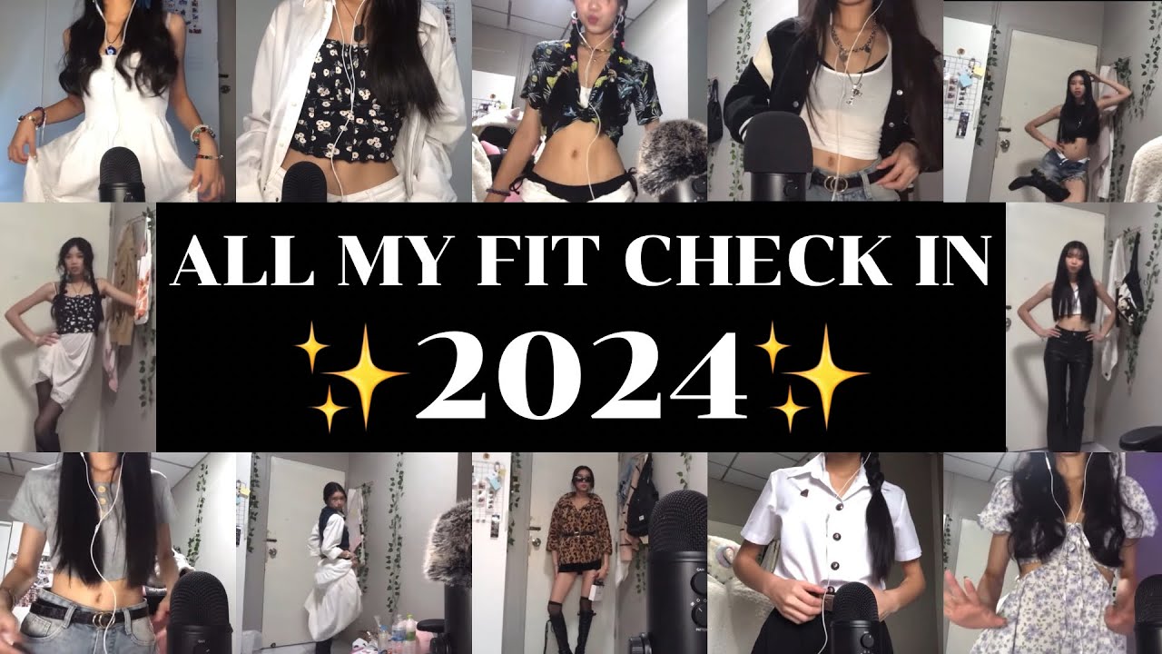 ASMR|All My FIT CHECK In 2024 ~asmr elle~ - YouTube
