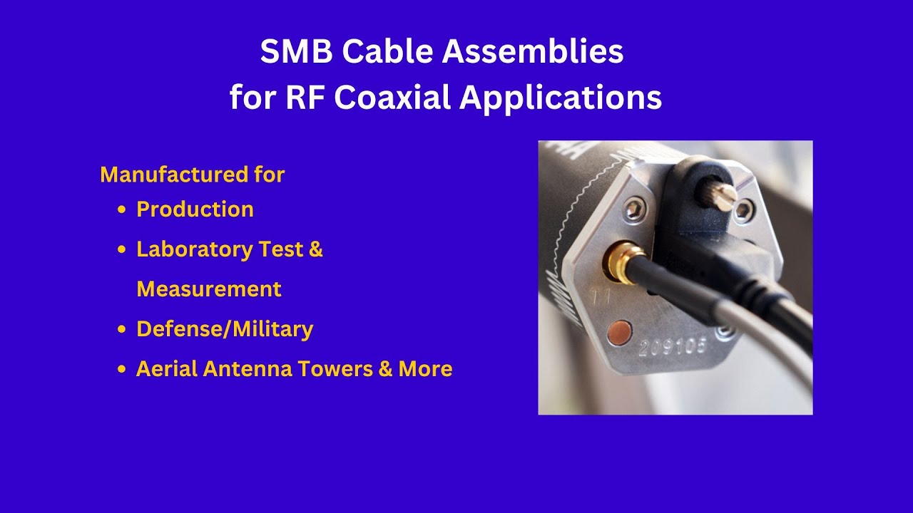 Mueller Electric's SMB Cable Assemblies - YouTube
