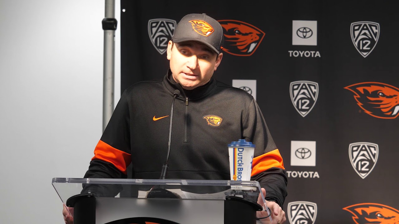 Oregon State Football Press Conference - Nov. 8, 2019 - YouTube