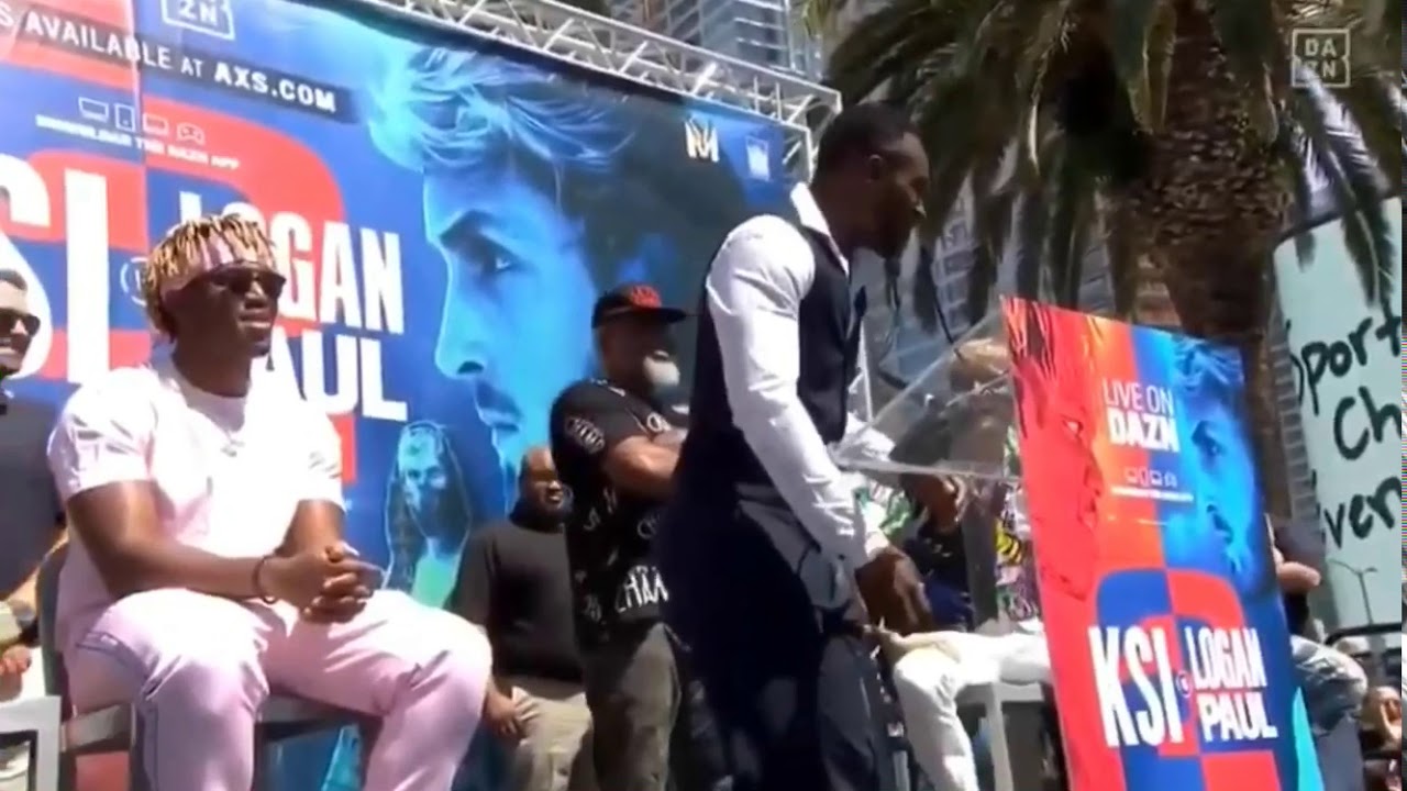 KSI vs Logan Paul press conference Vidal Riley roasts Shannon Briggs ...