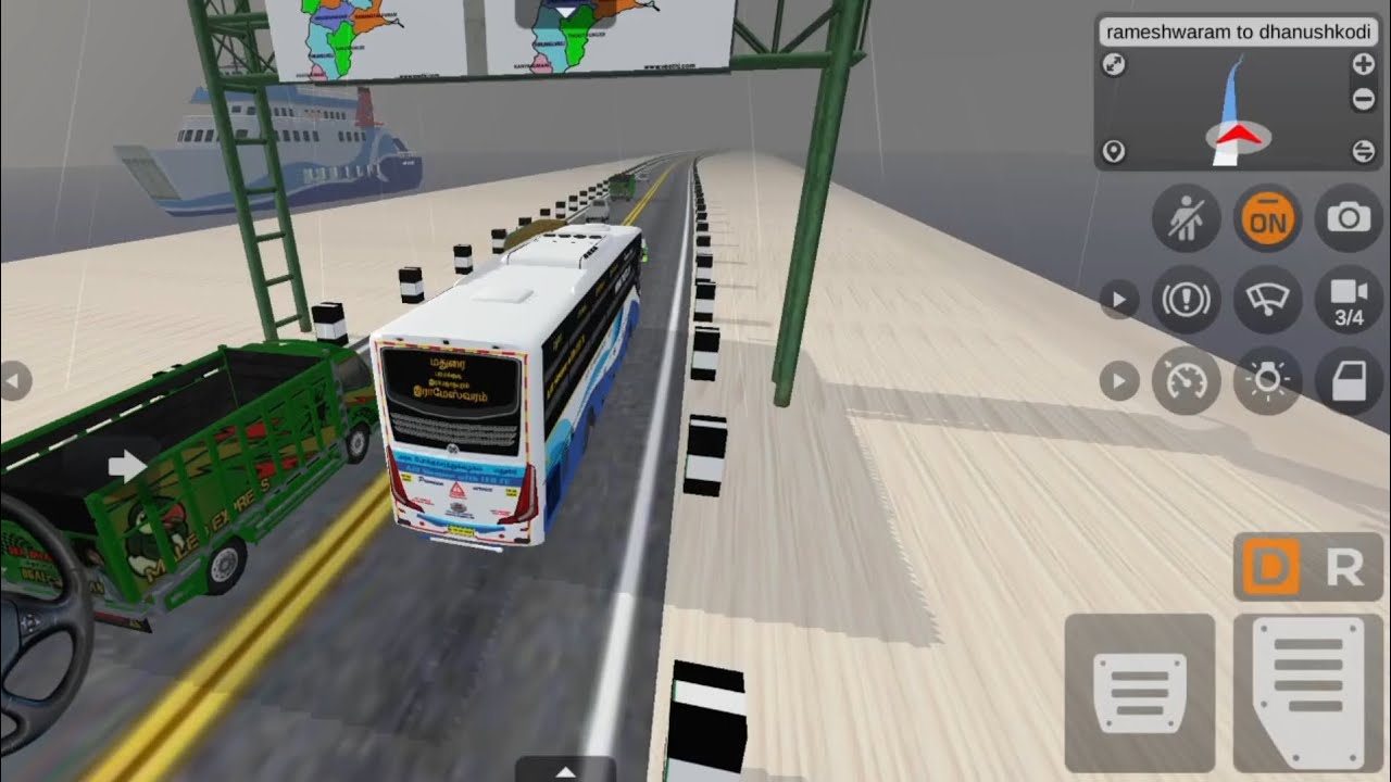 Rameshwaram & Dhanushkodi New Map Mod Indonesia driving simulator ...
