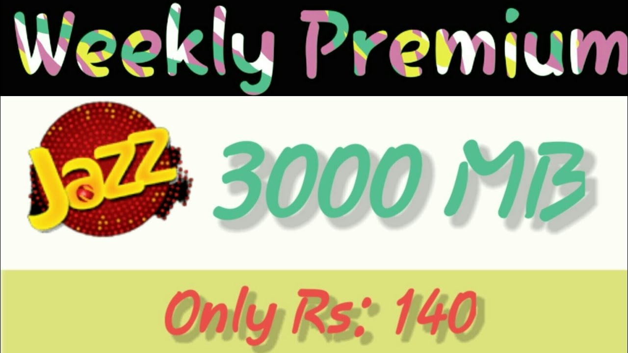 Jazz Weekly Premium Internet Package - YouTube