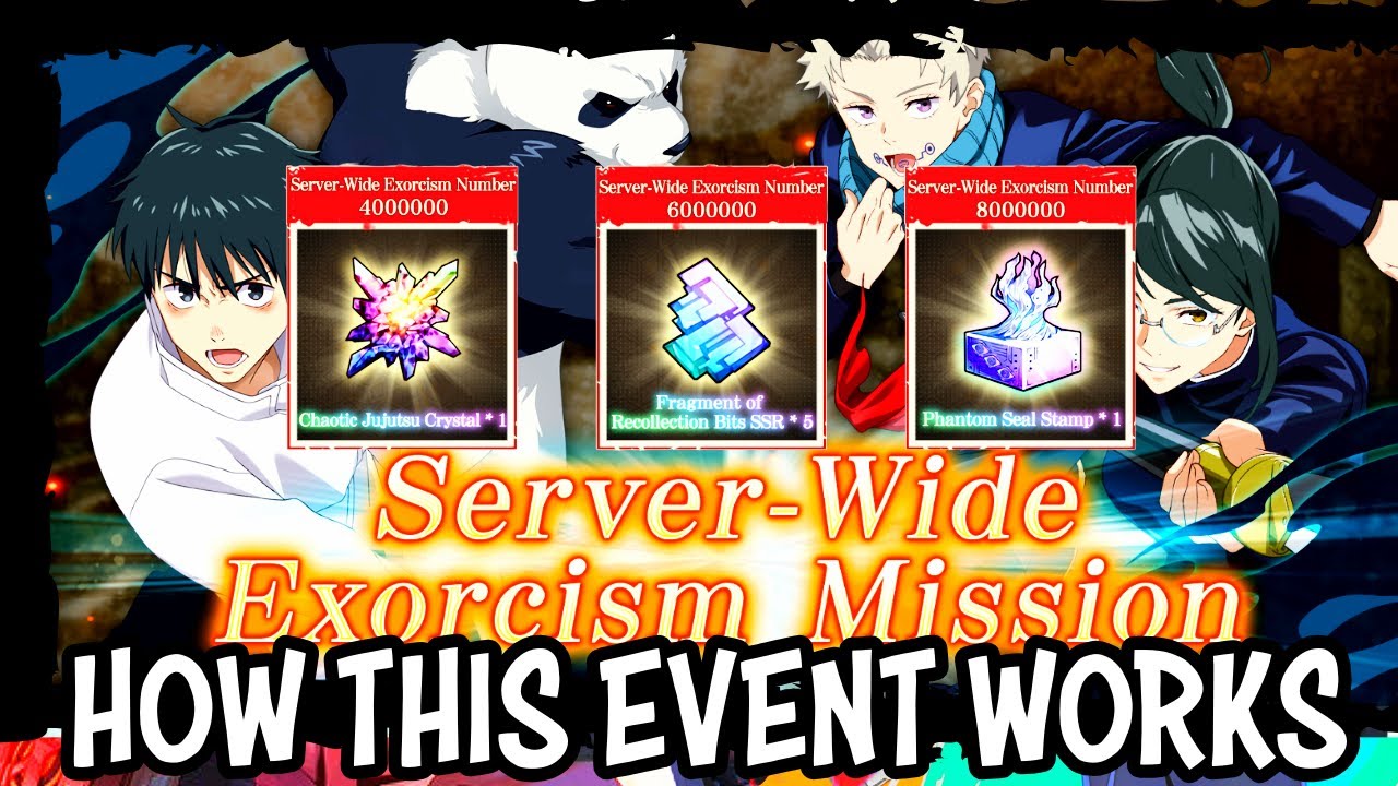 WE ARE SMASHING THIS EVENT!!! SERVER-WIDE EXORCISM MISSION JJK Phantom ...
