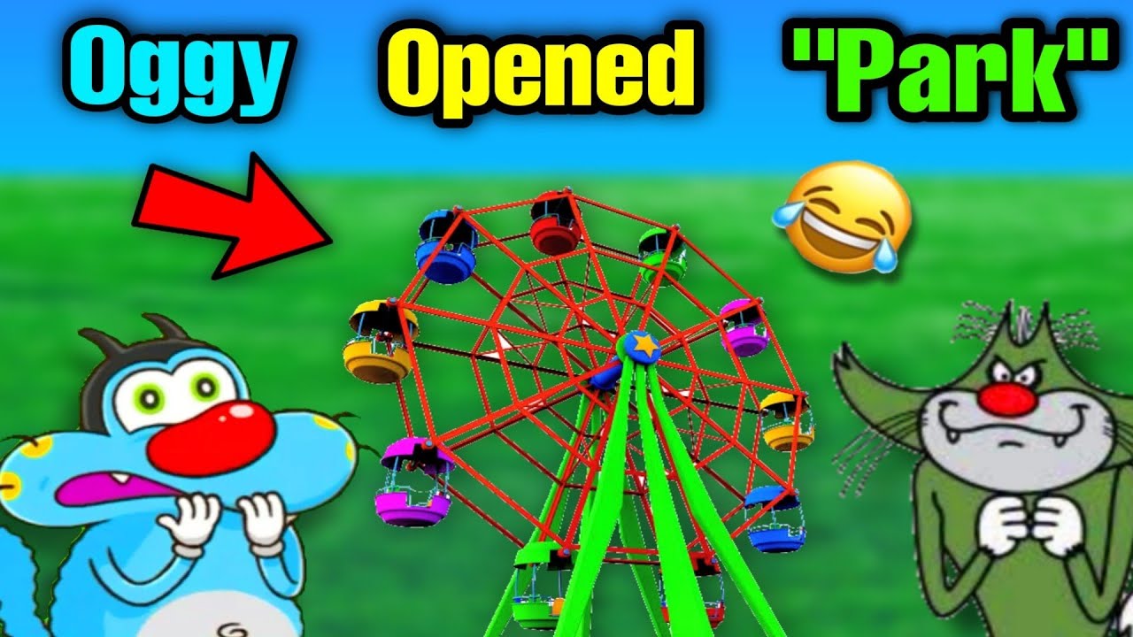 Oggy And Jack Opened theme Park in ROBLOX ! Oggy and the Cockroaches ...